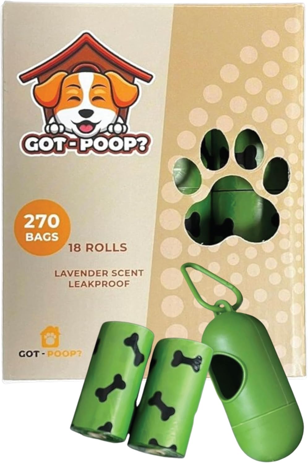 Got poop? Dog Poop Bag with Dispenser- Eco- Friendly* Biodegradable ...