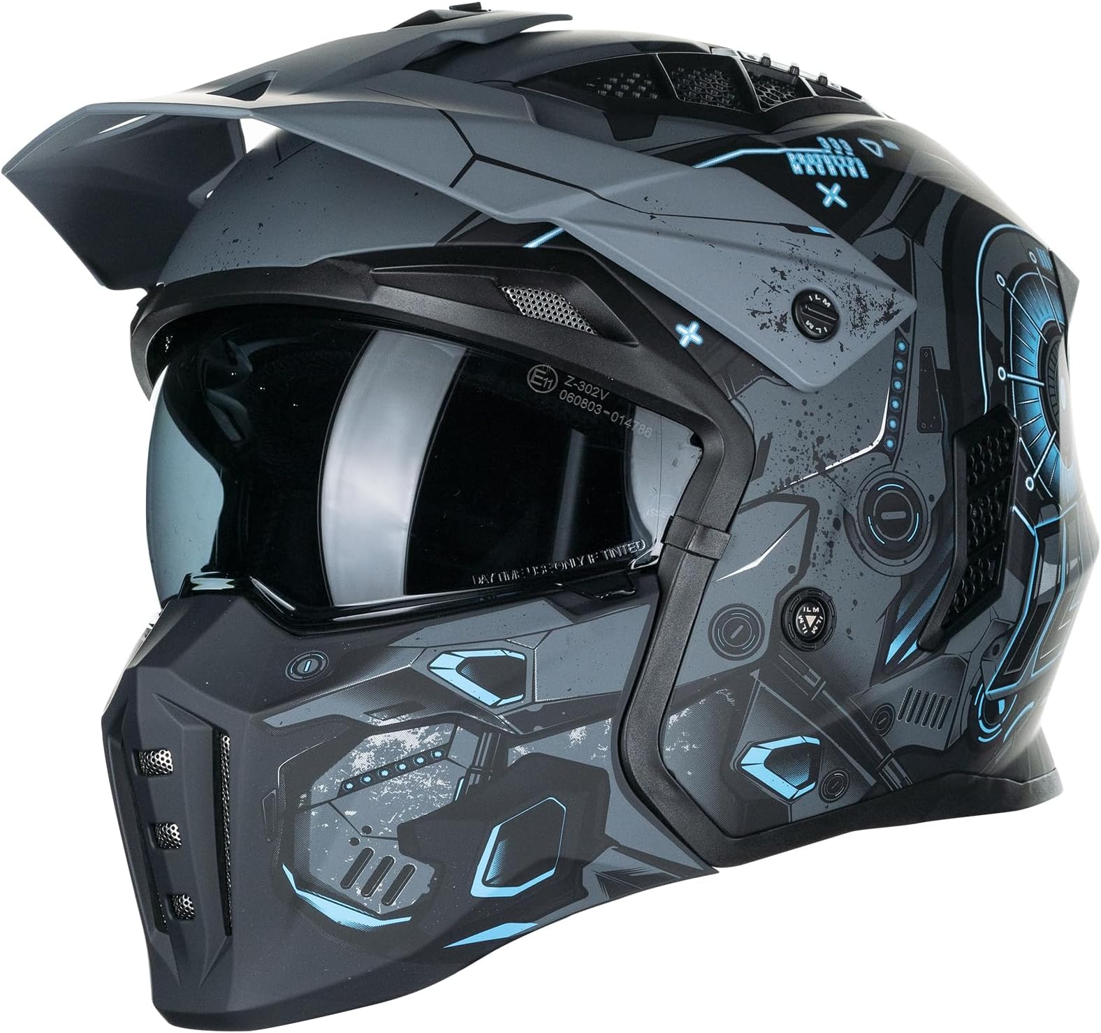 Amazon.com: ILM Open Face Motorcycle 3/4 Half Helmet for Men and Women ...
