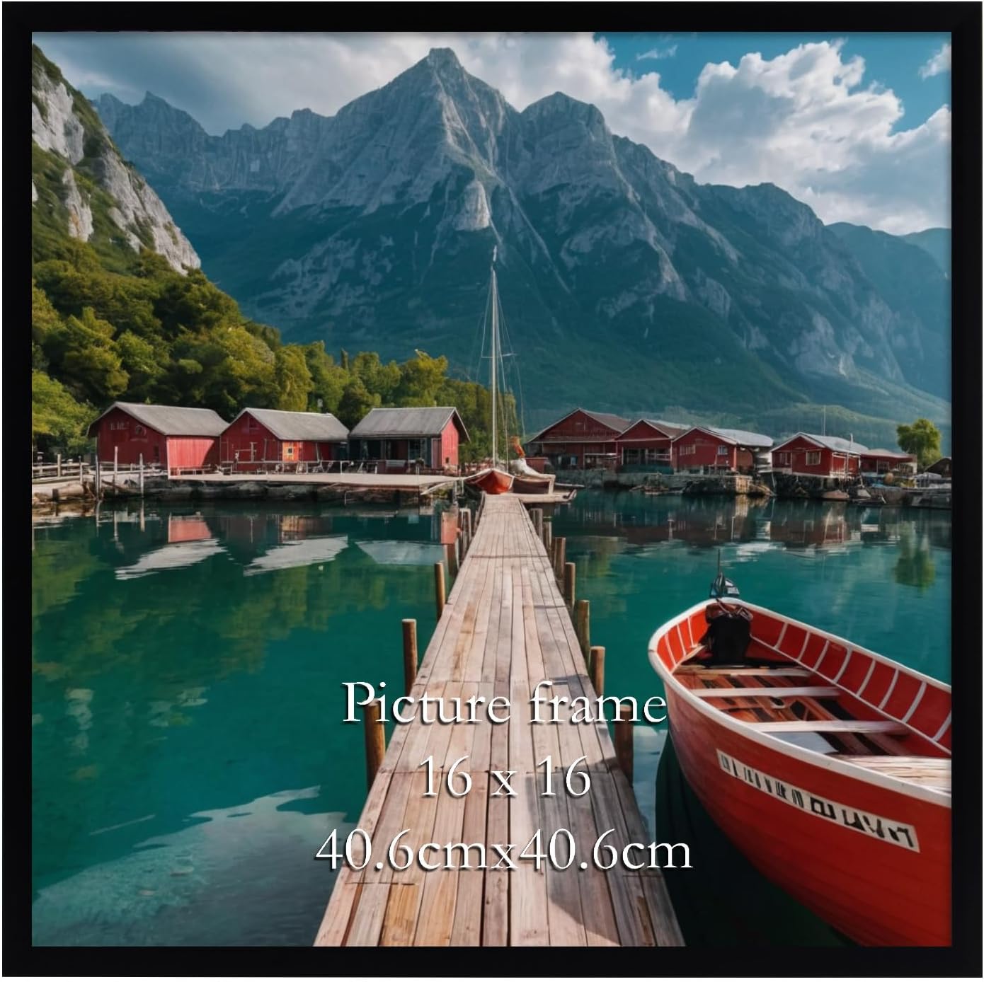 Amazon.com - Giftgarden 16x16 Picture Frame Black, 16 by 16 Thin Square ...