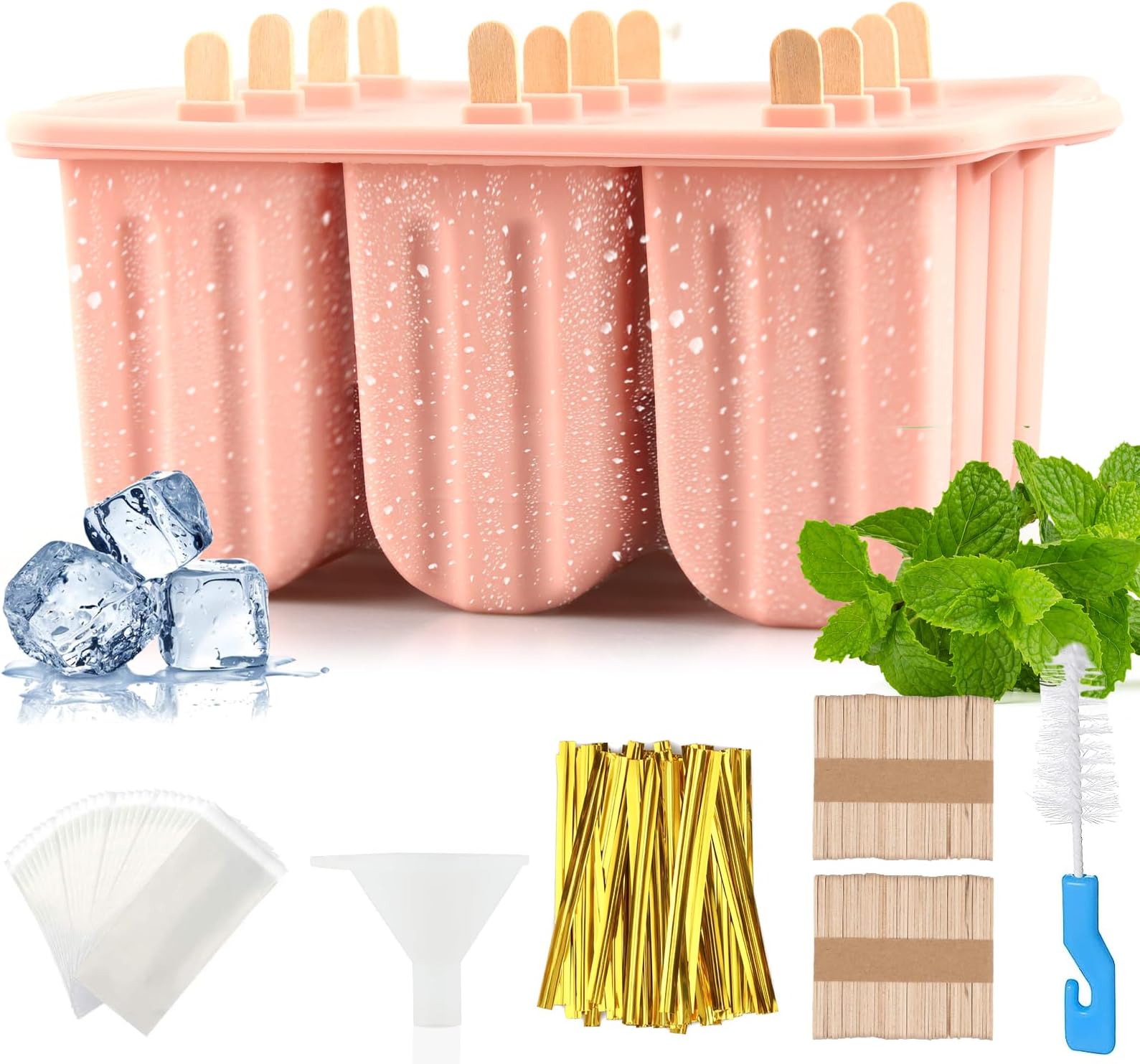 Alinana Ensemble de 9 Moule à glace Réutilisables pour Bébé sans BPA ...