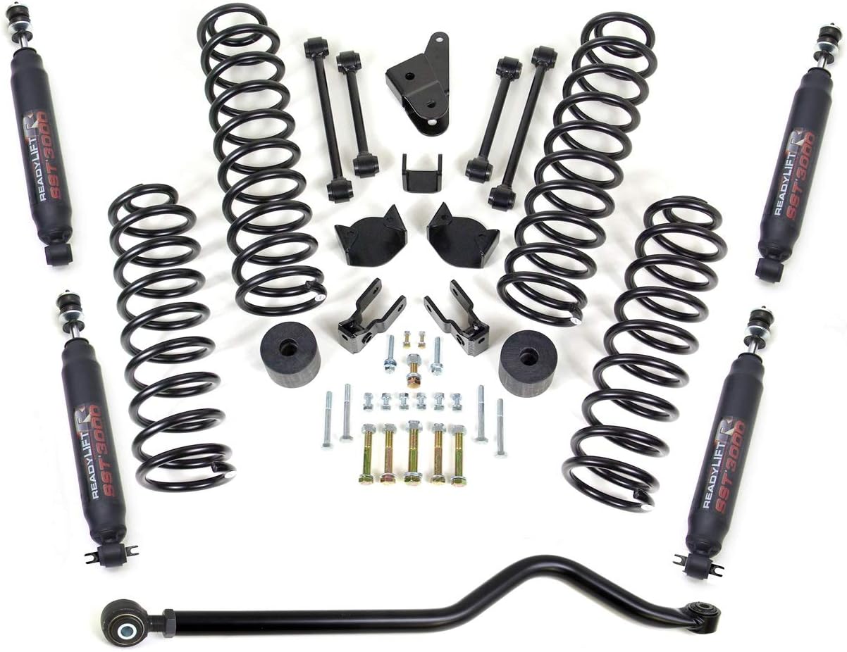 Amazon.com: Readylift 69-6403 4" Coil Spring Lift Kit with Adjustable ...