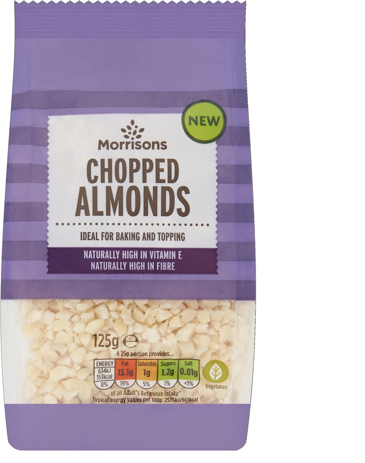 Morrisons Chopped Almonds 125g : Amazon.co.uk: Grocery