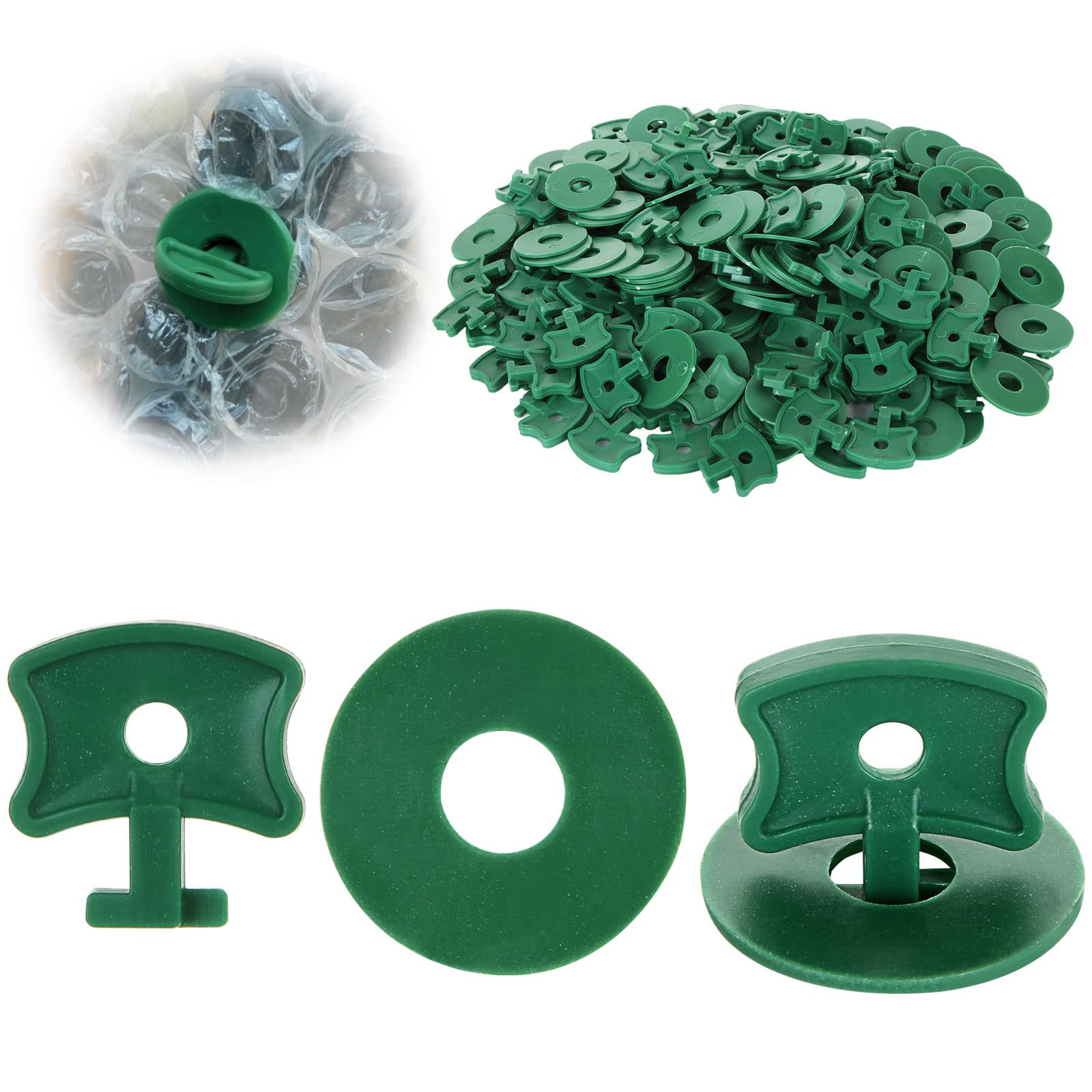 GOYADA 300 Pcs Plastic Greenhouse Clips And 300 Pcs Greenhouse Twists ...