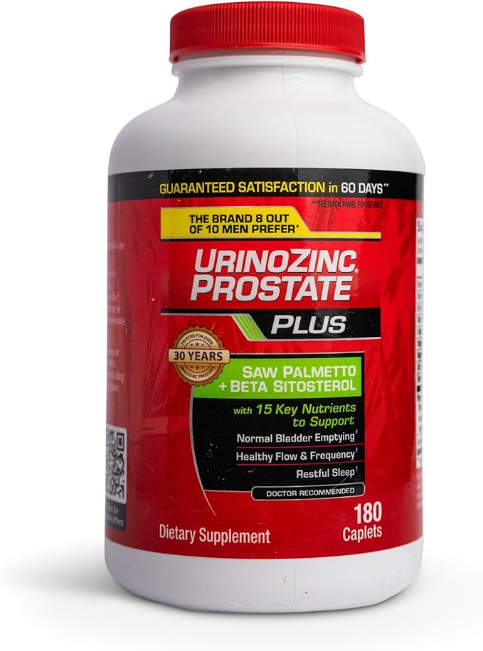 Amazon.com: Urinozinc Plus - Prostate Supplement with Beta Sitosterol ...