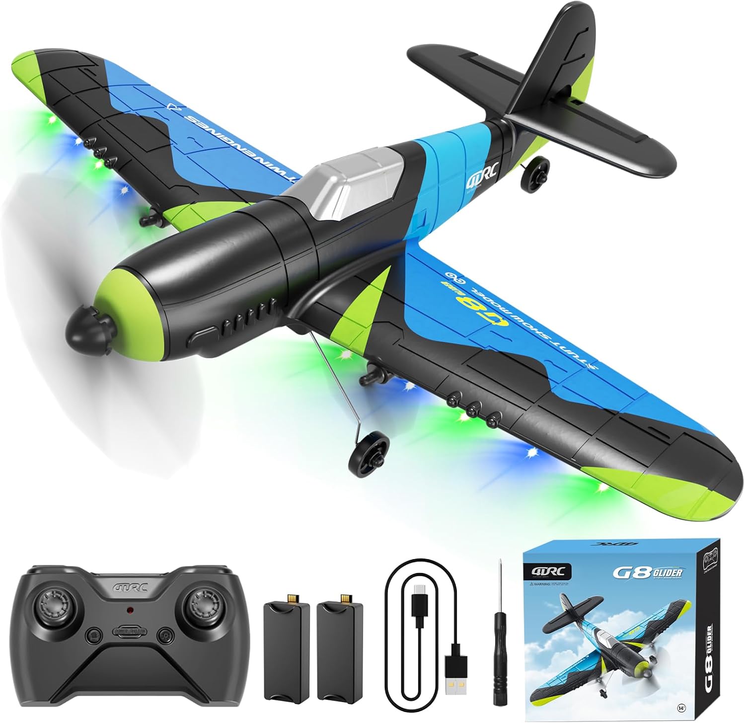 G8 Foam RC Plane Remote Control Airplane for Kids Adults, RC Airplane ...