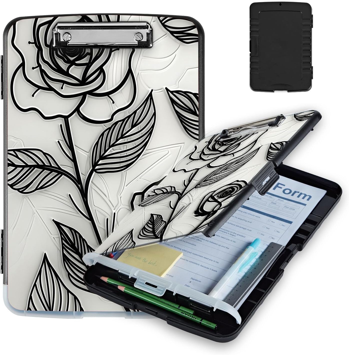 Amazon.com : Tudguiloae Pattern Design Clipboard with Storage - Heavy ...