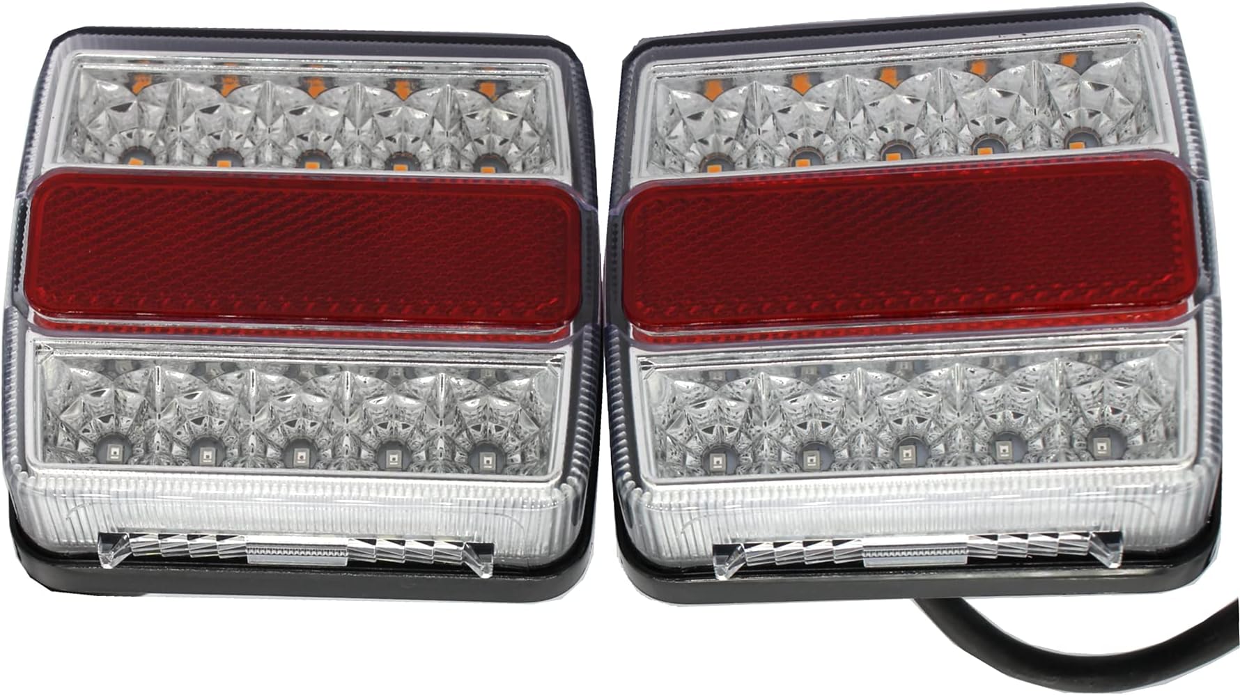 LEVANLIGHT Pair 16 LED Stop Tail Lights Kit | Waterproof Turn Signal ...