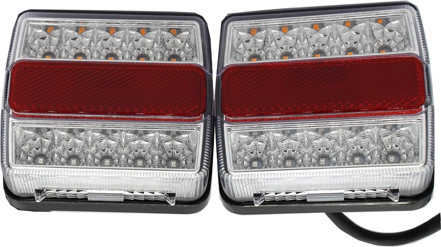 LEVANLIGHT Pair 16 LED Stop Tail Lights Kit | Waterproof Turn Signal ...
