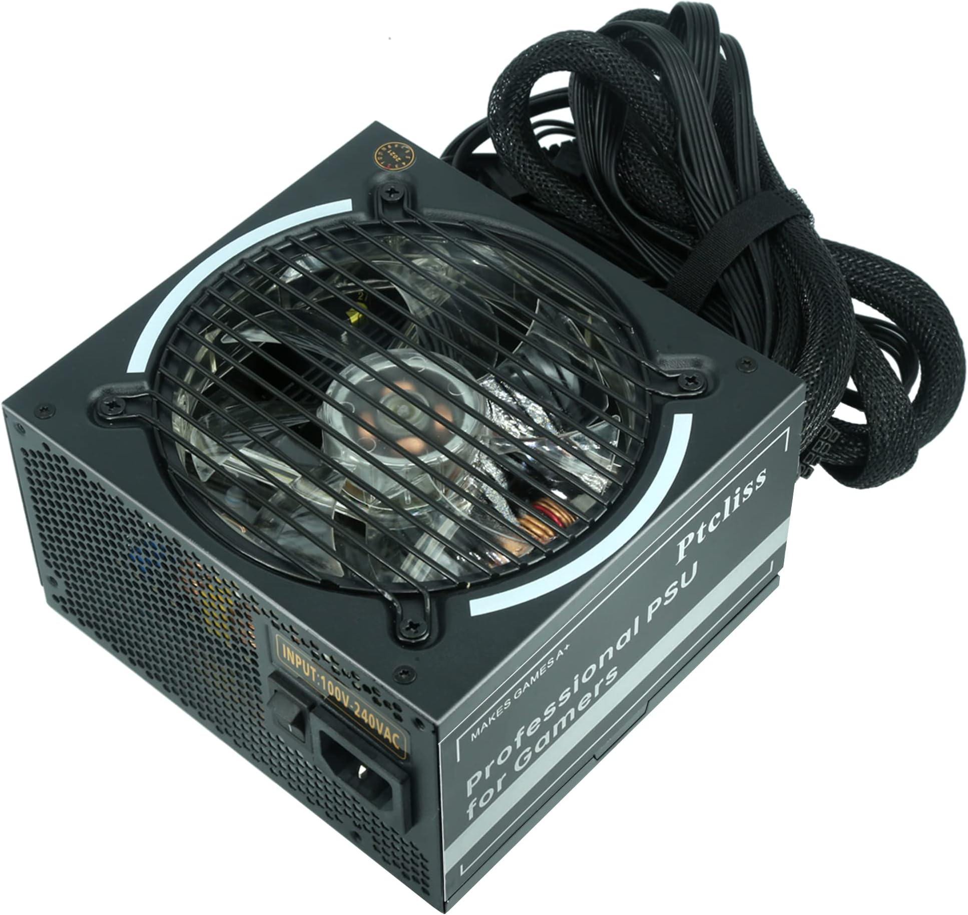 Amazon.com: Ptcliss 650W GD650S ATX Gaming PC Power Supply 80+ Bronze ...