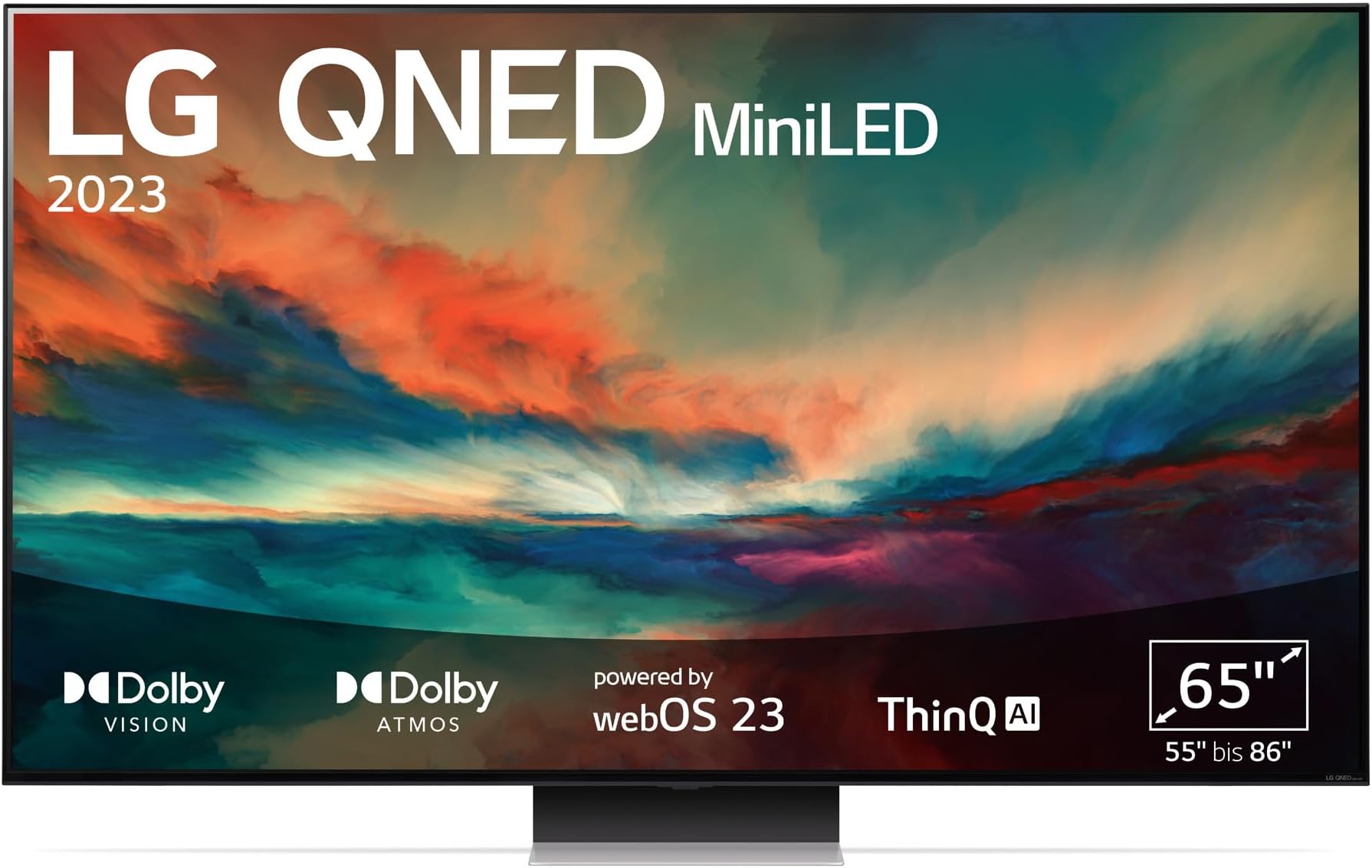 LG 65QNED866RE 165 cm (65 Zoll) 4K QNED MiniLED TV (Active HDR, 120 Hz ...
