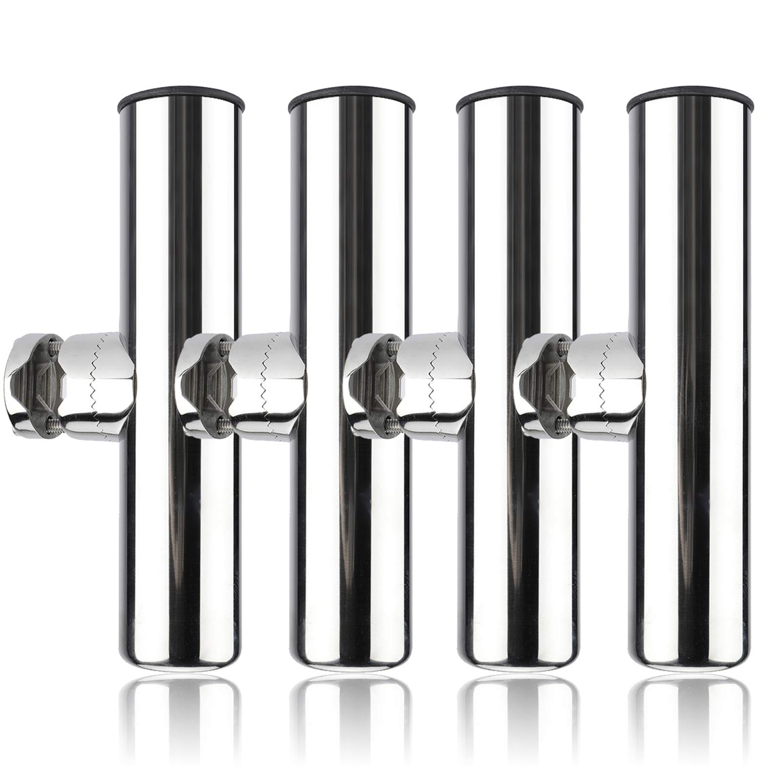 Yaegoo Stainless Clamp on Fishing Rod Holder - Rail Mount Rod Holder ...