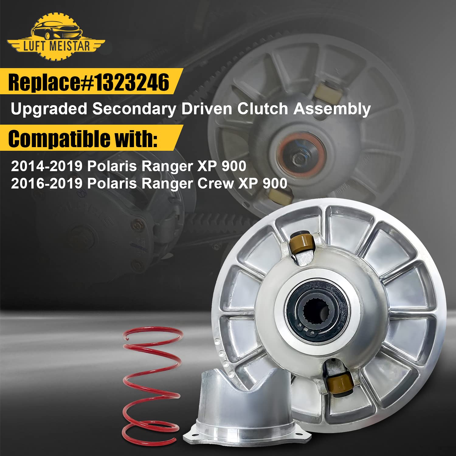 Snapklik.com : LUFT MEISTAR 1323246 Secondary Driven Clutch Assembly