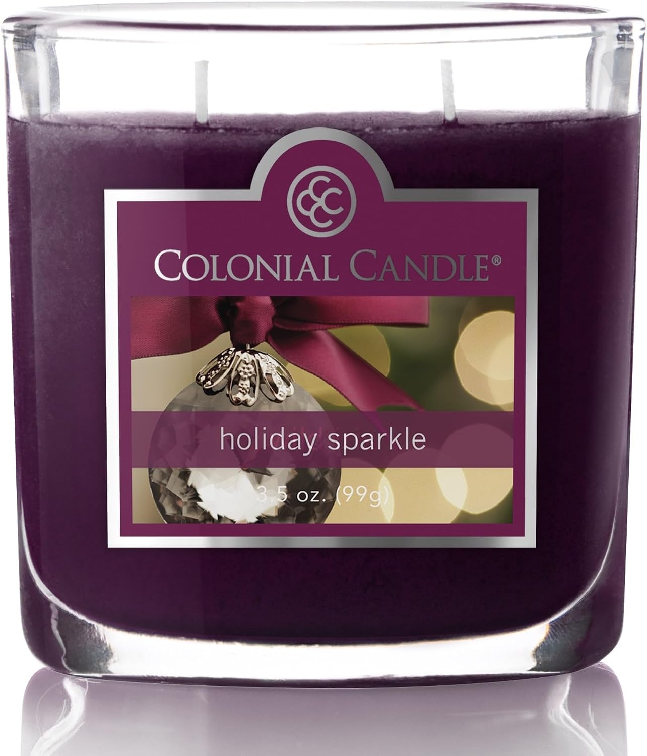 Amazon.com: Colonial Candle Holiday Sparkle Scented Jar Candle, 2 Wick ...