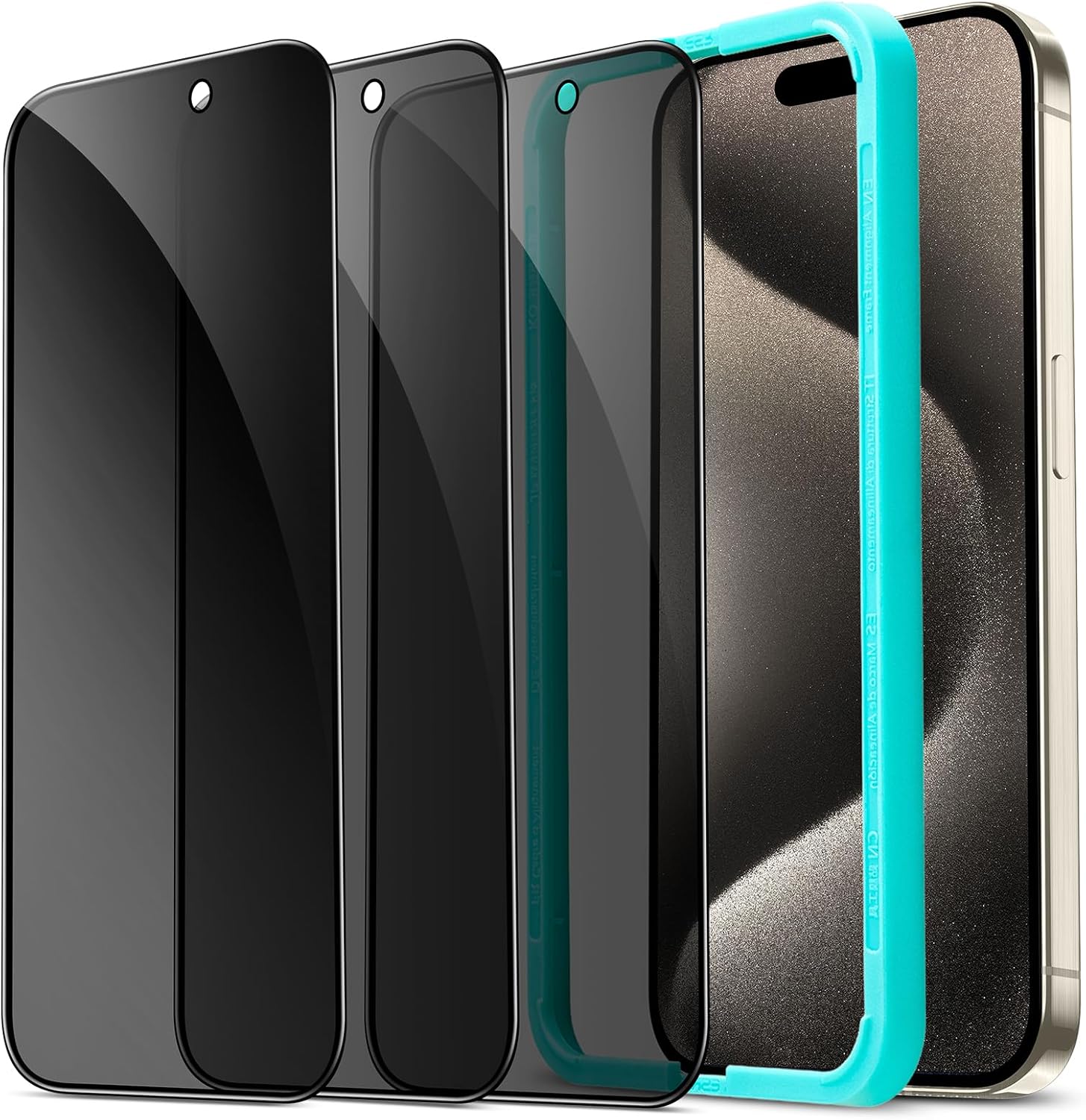 ESR 3 Pack for iPhone 15 Pro Max Privacy Screen Protector, Anti-spy ...