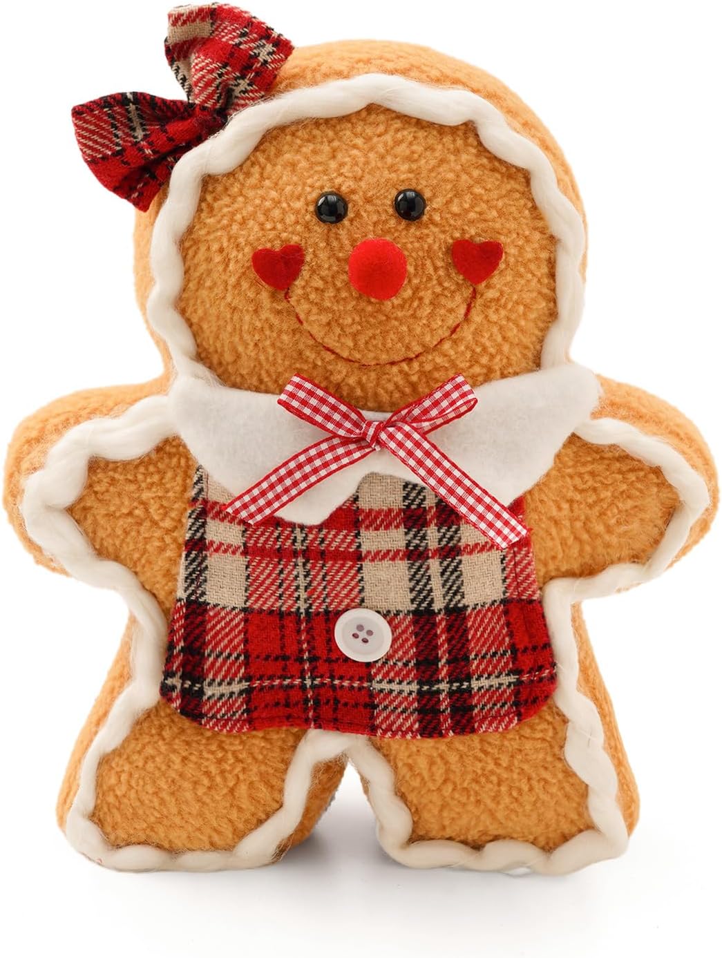 Amazon.com: Aqratesez 10'' Christmas Plush Gingerbread Man Figures with ...