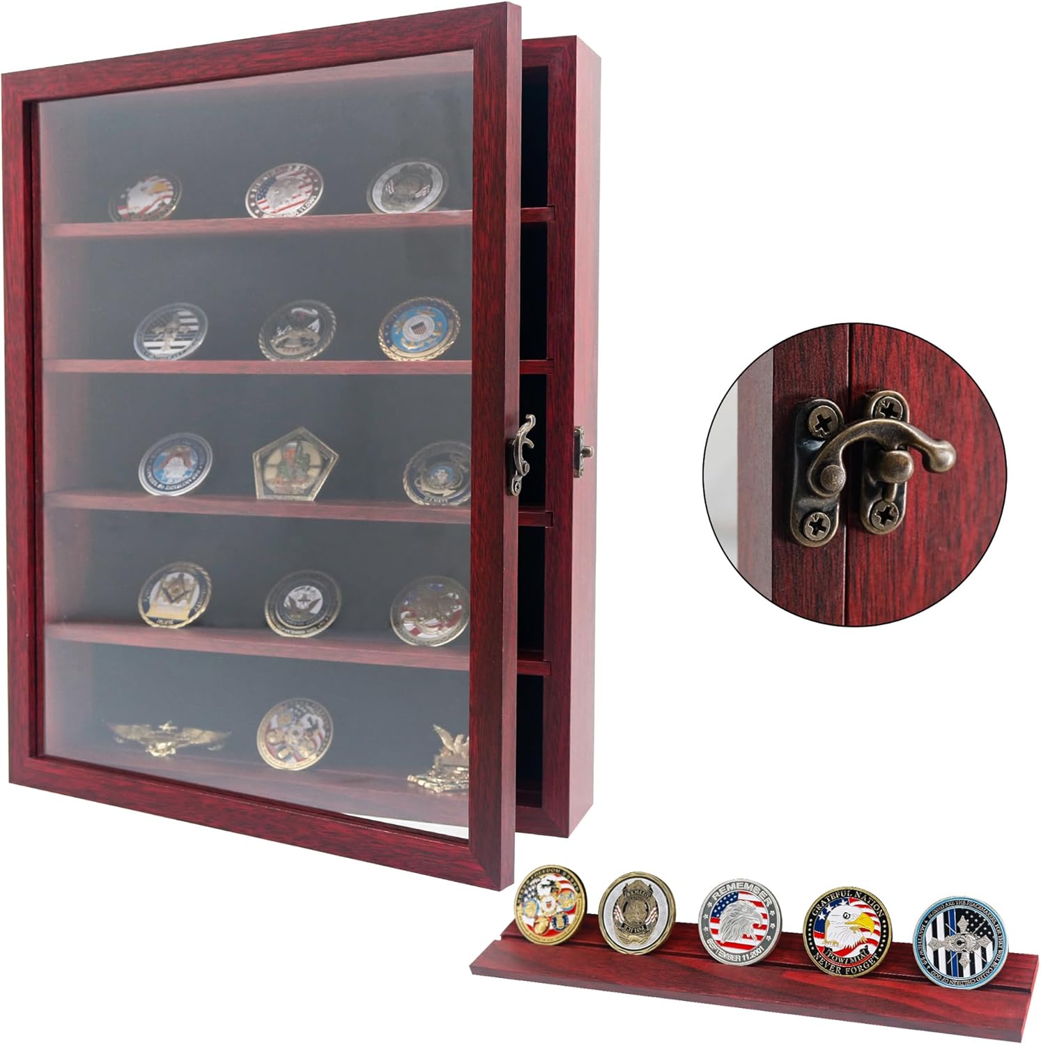 Amazon.com - FramePro Shadow Box Frame with Removable Shelves, Deep Memory Box Display Case for ...