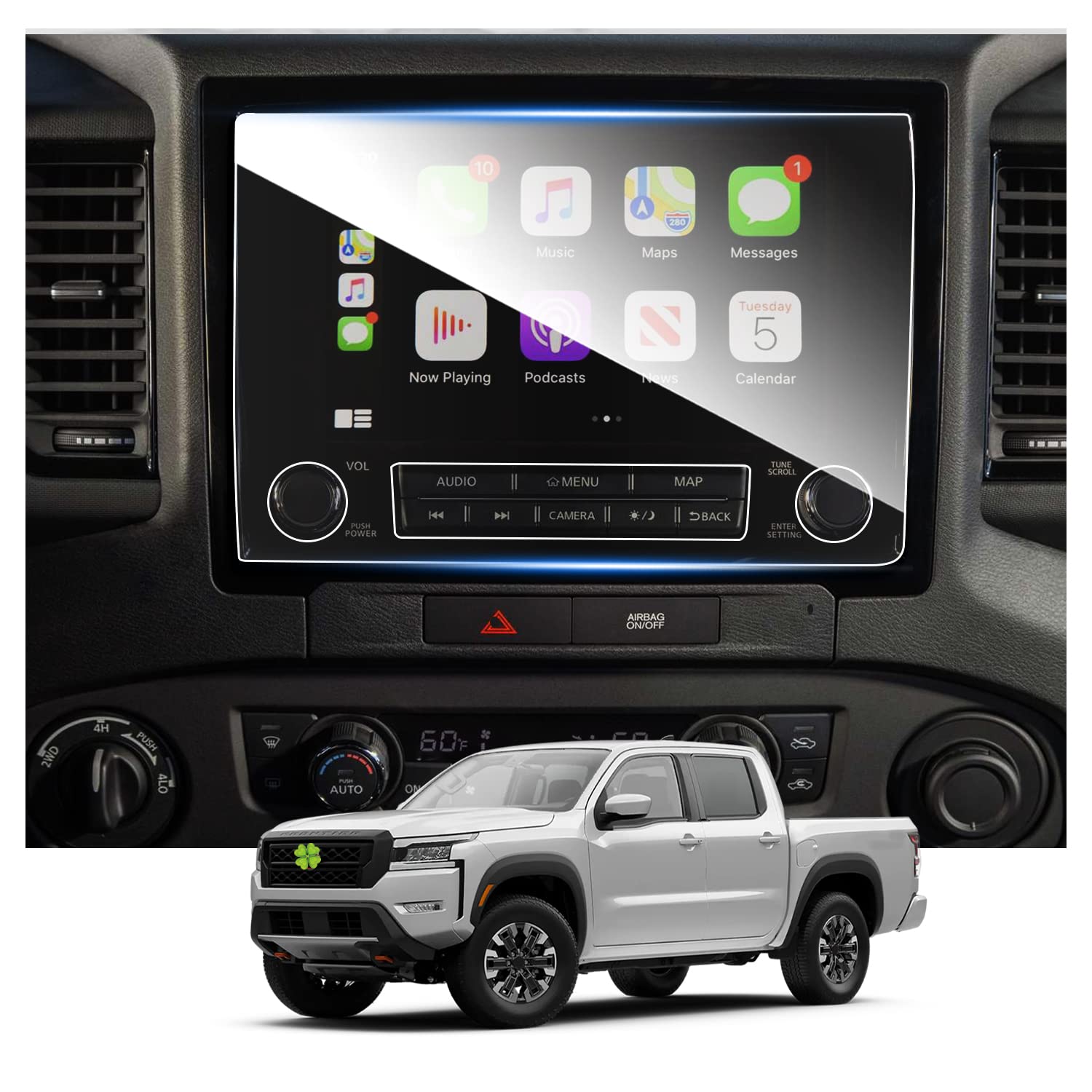 Amazon.com: Screen Protector for Nissan Frontier 9-inch Radio ...