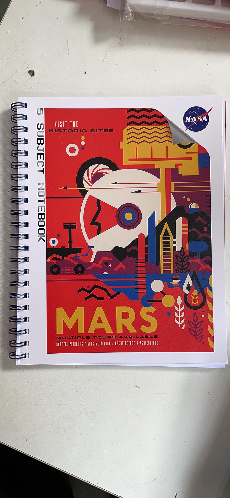 Anupam Nasa 5 Subject Spiral Notebook - 70 GSM Ruled Paper - Pages 200 ...