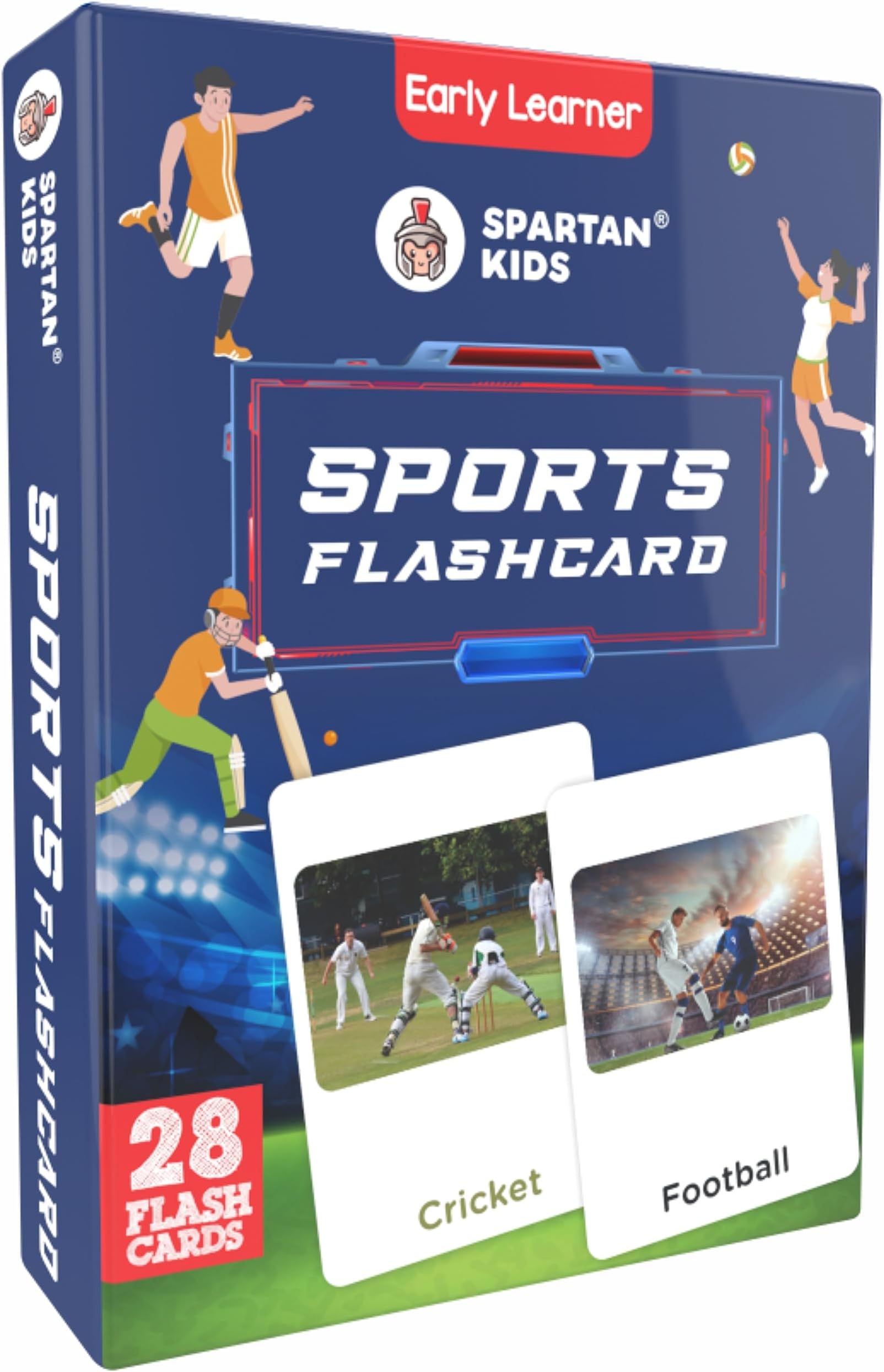 Buy SPARTAN KIDS® Sports Flash Cards for Kids | 28 Early Learning Flash ...
