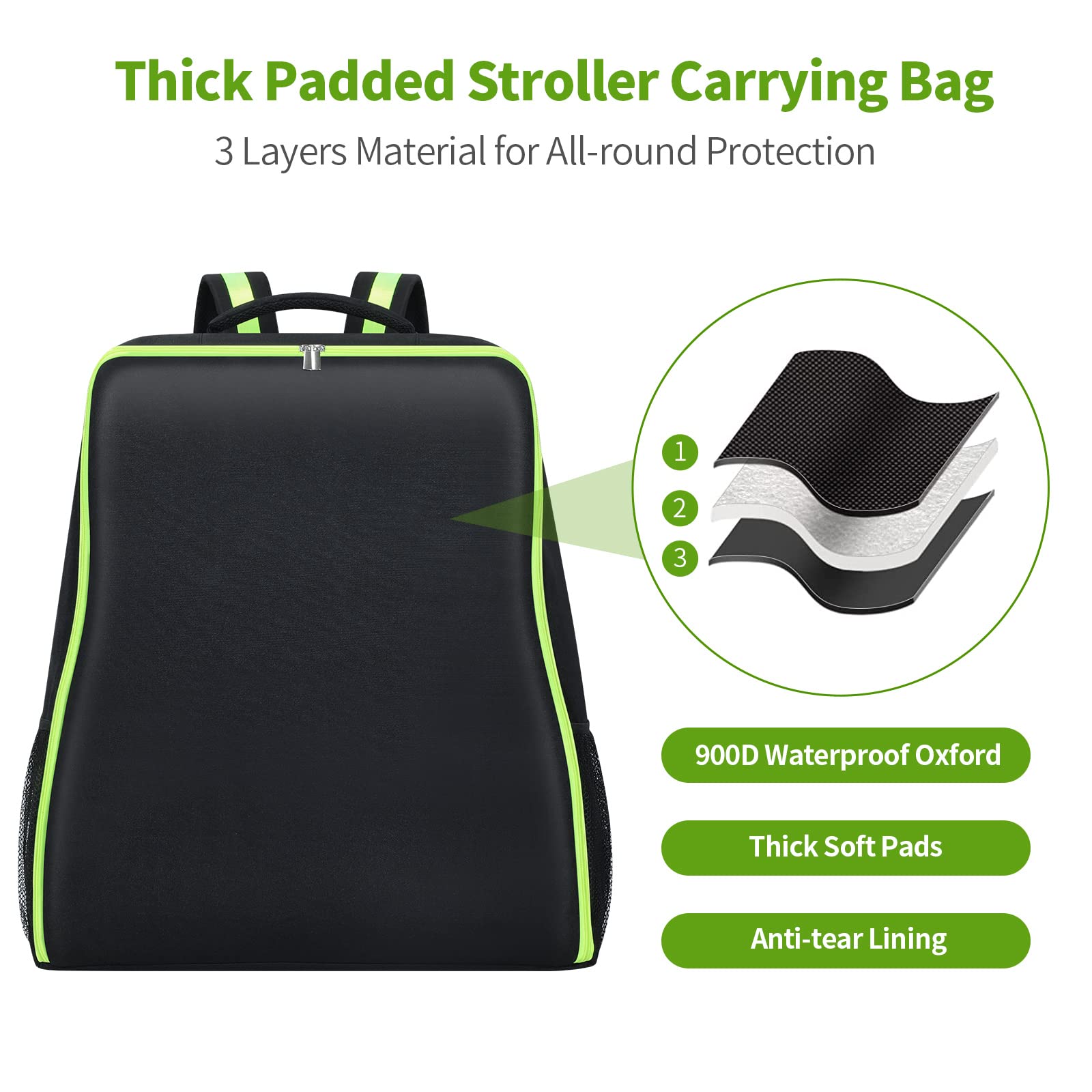 Stroller Bag Padded Compatible with UPPAbaby MINU V2 & MINU for ...