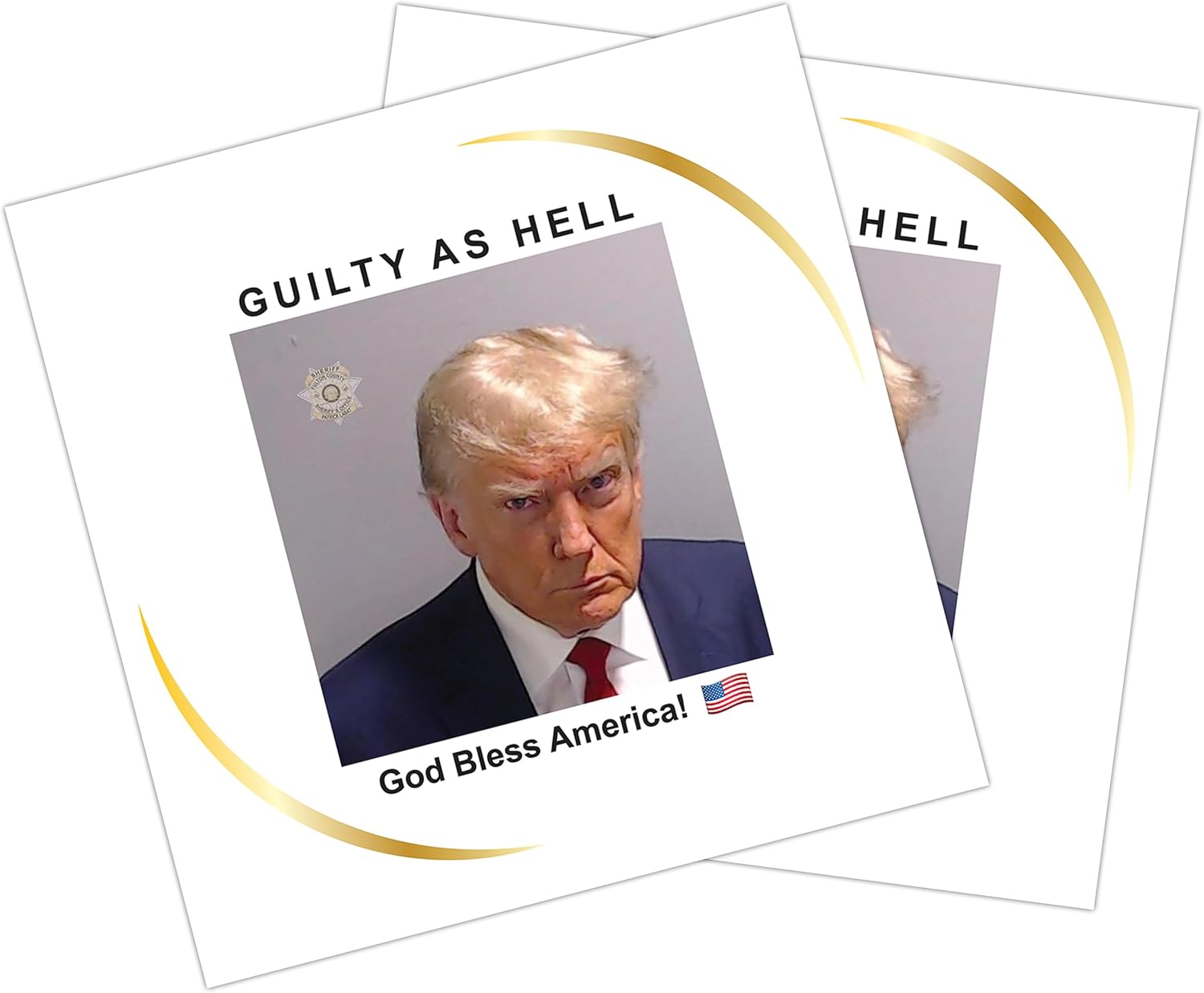 Amazon.com: 2 Pieces/Pack - Trump Sticker by Fadyzon- 5.9 inches x 5.9 ...