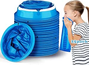 Amazon.com: Valchoose 25 Pack Kids Throw up Bags 800ml, Hospital Graded ...