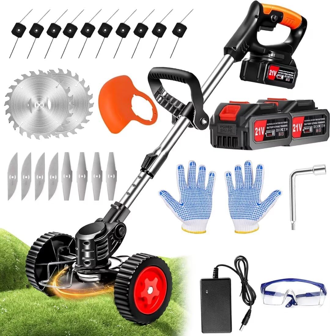 Amazon.com : Weed Wacker, 3 in 1 Cordless Weed Wacker with 2 21V 2.0Ah ...