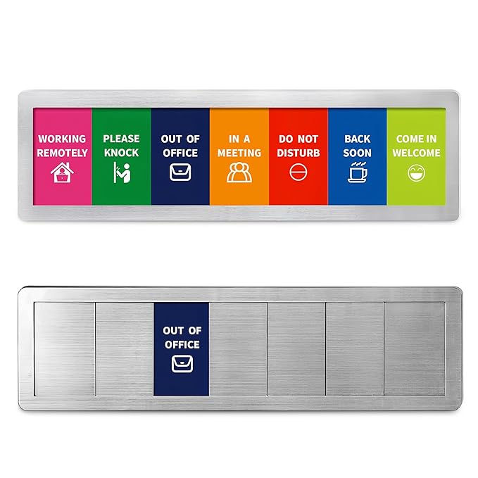 AutoStory 7 Options Office Door Signs- Do Not Disturb, Out of Office ...