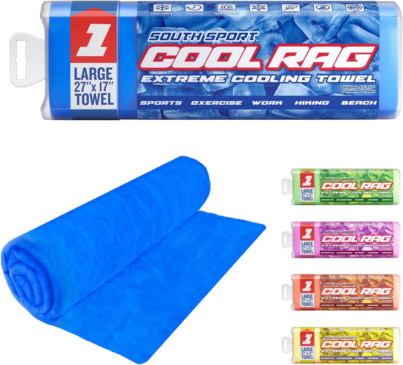 Amazon.com: Cool RAG Extreme Cooling Towel for Heat Relief - PVA ...