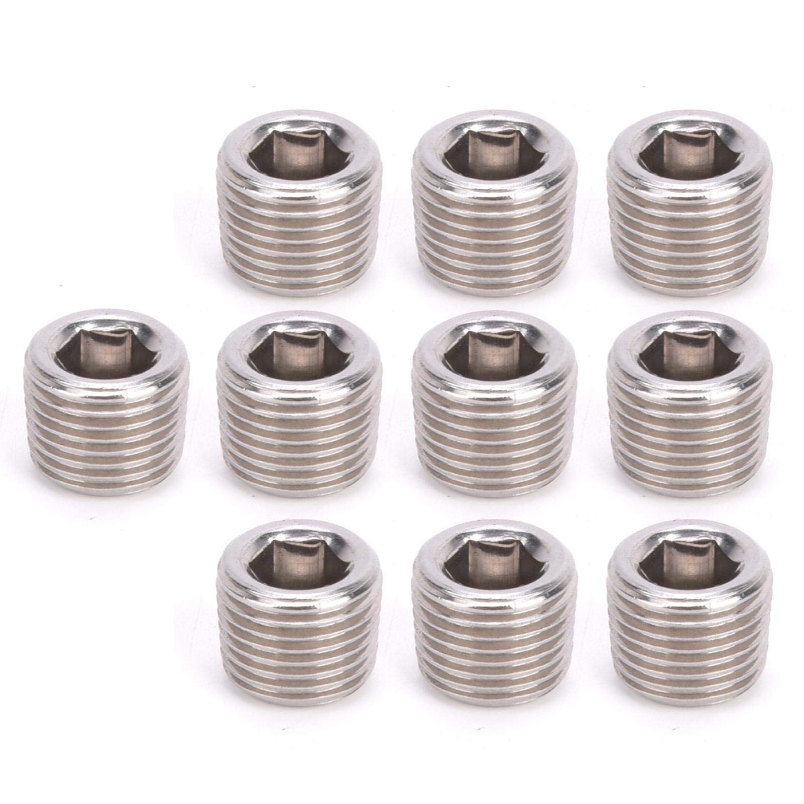 Amazon.com: 10pcs 304 Stainless Steel Pipe Plug Fitting Head, 1/2in/3 ...