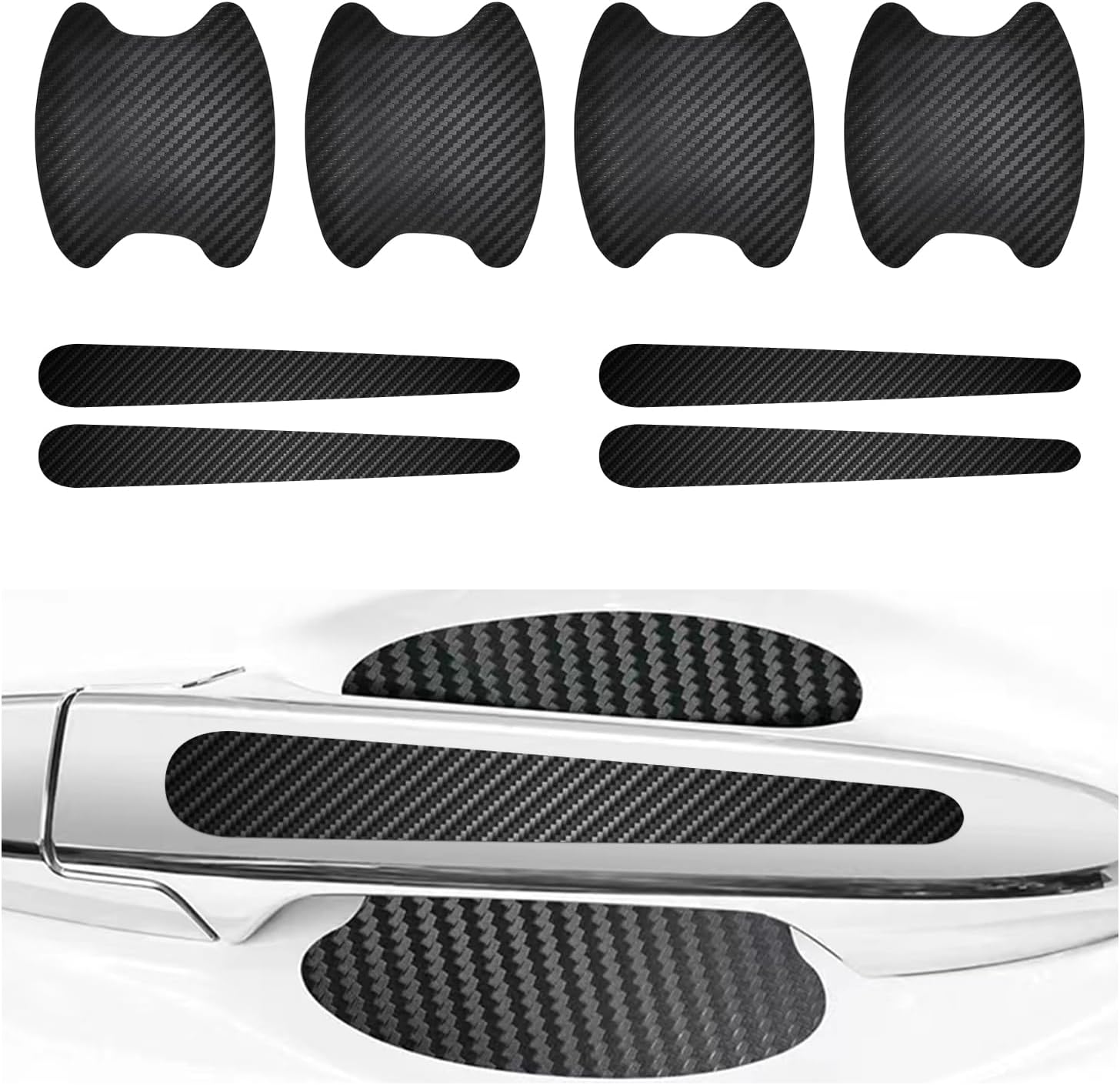 Amazon.com: Nowkont Pack-8 Car Door Handle Sticker, Anti-Slip ...