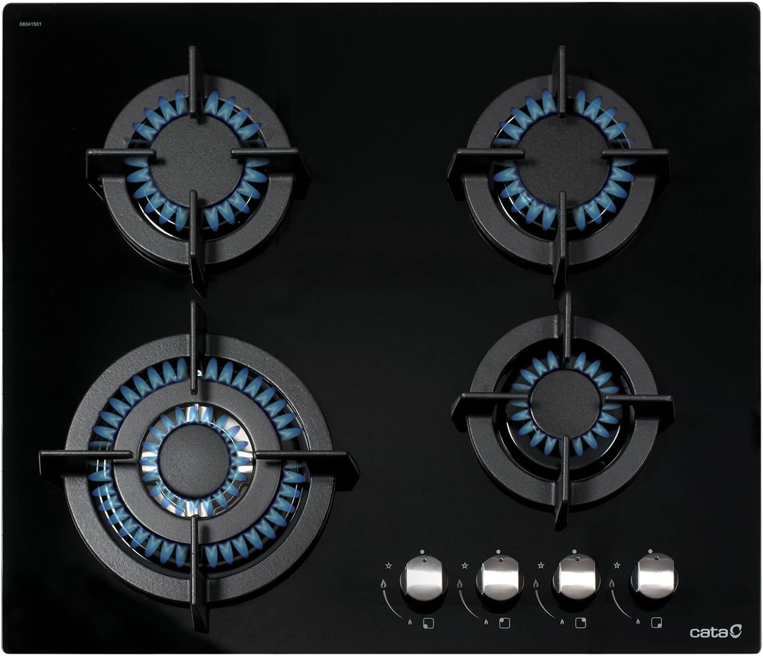 Cata | CCI 6031 BK | 4 Burner Gas Hob | Triple Ring of 3,5 kW | Total ...
