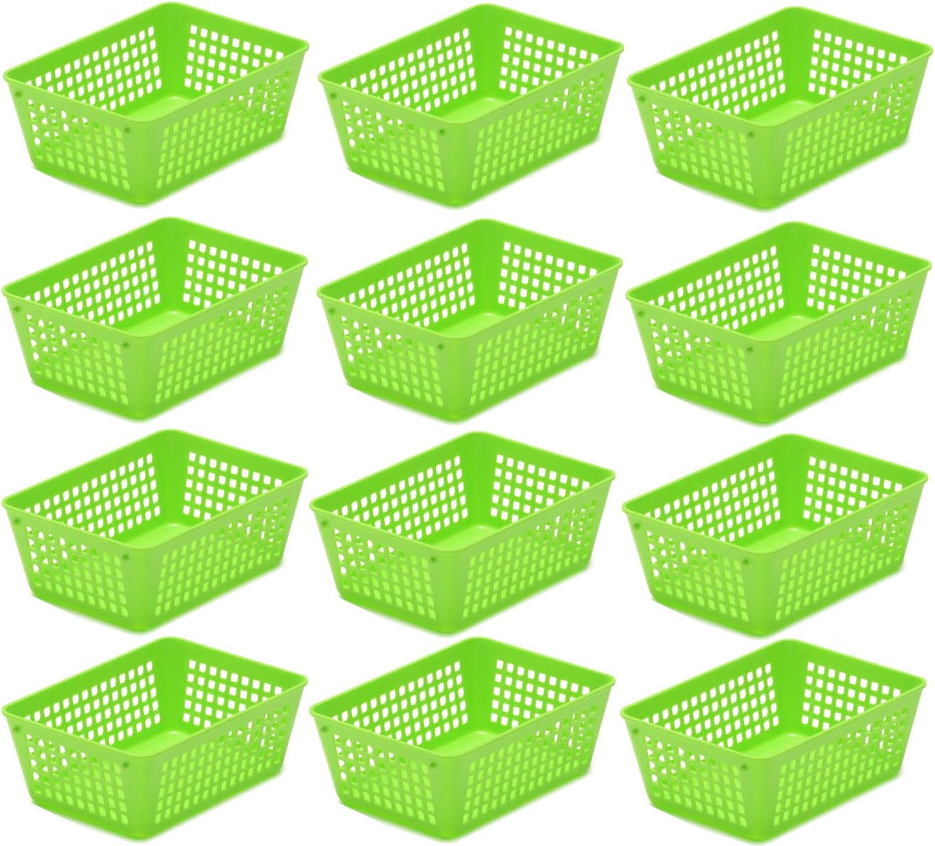 Amazon.com: mDesign Wooden Square Bin, Natural Cane Organizer Storage ...