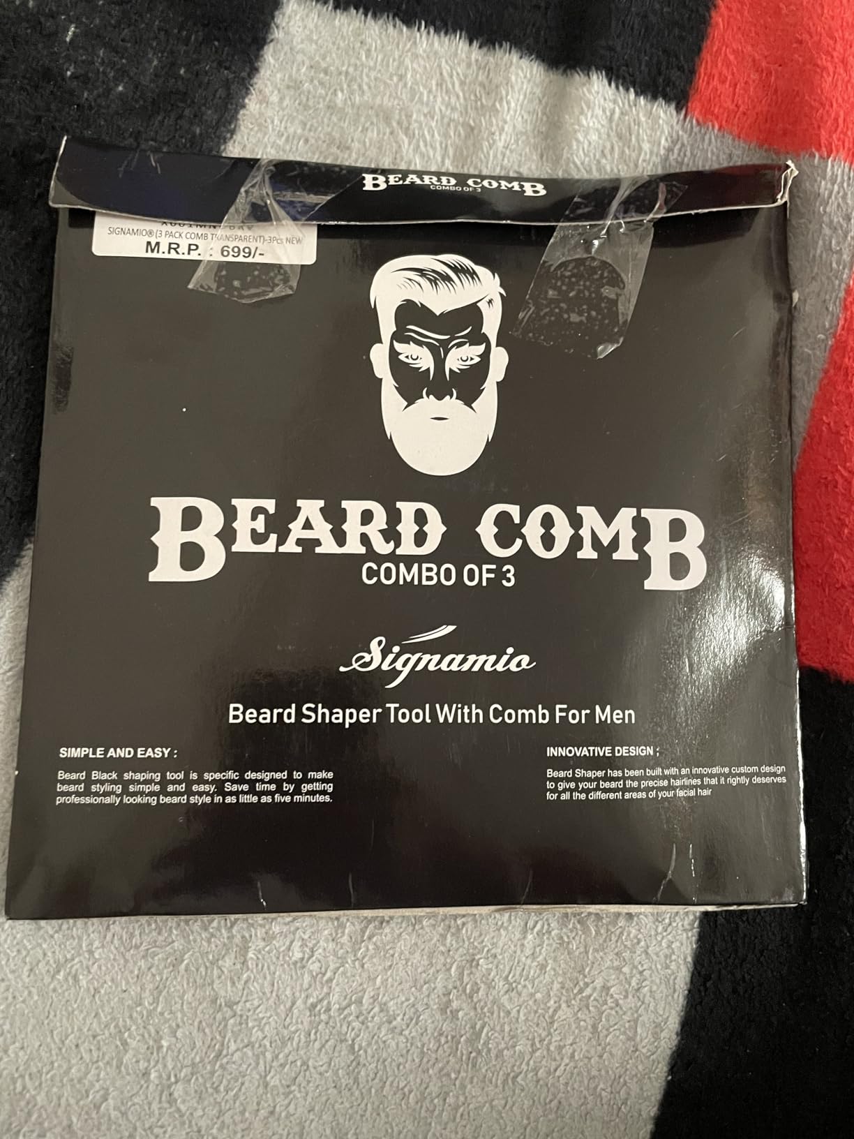 Buy SIGNAMIO® Beard Shaper shaping scale template tool set kit comb for ...