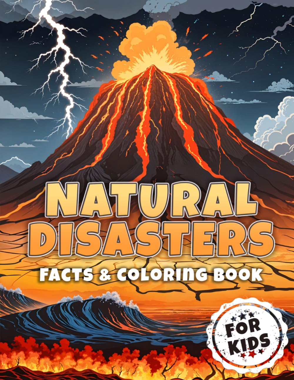 Natural Disasters Coloring & Facts Book: Tsunami, Hurricane, Tornado ...