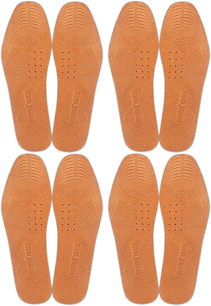 Amazon.com: Absorbent Ultra Thin Pigskin Leather Insoles for Stinky ...