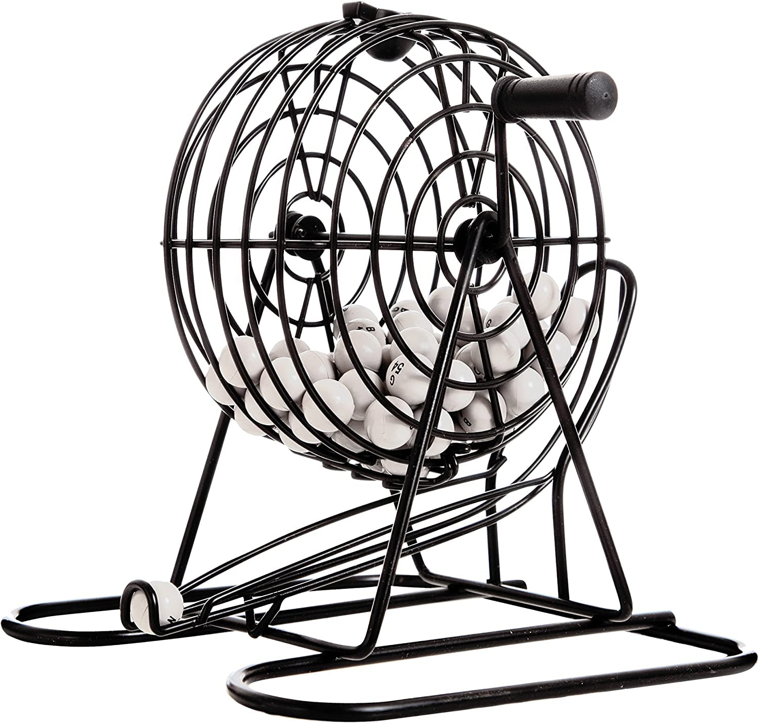 Invero Classic Traditional Bingo Lotto Set - Includes Metal Round Cage ...