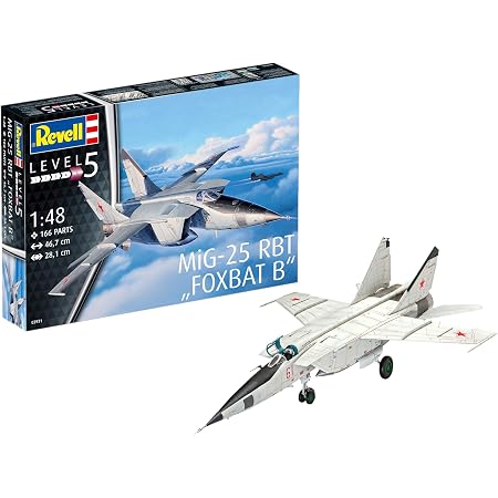 Revell MiG-25 RBT Model Kit, 1:48 Scale : Amazon.co.uk: Toys & Games