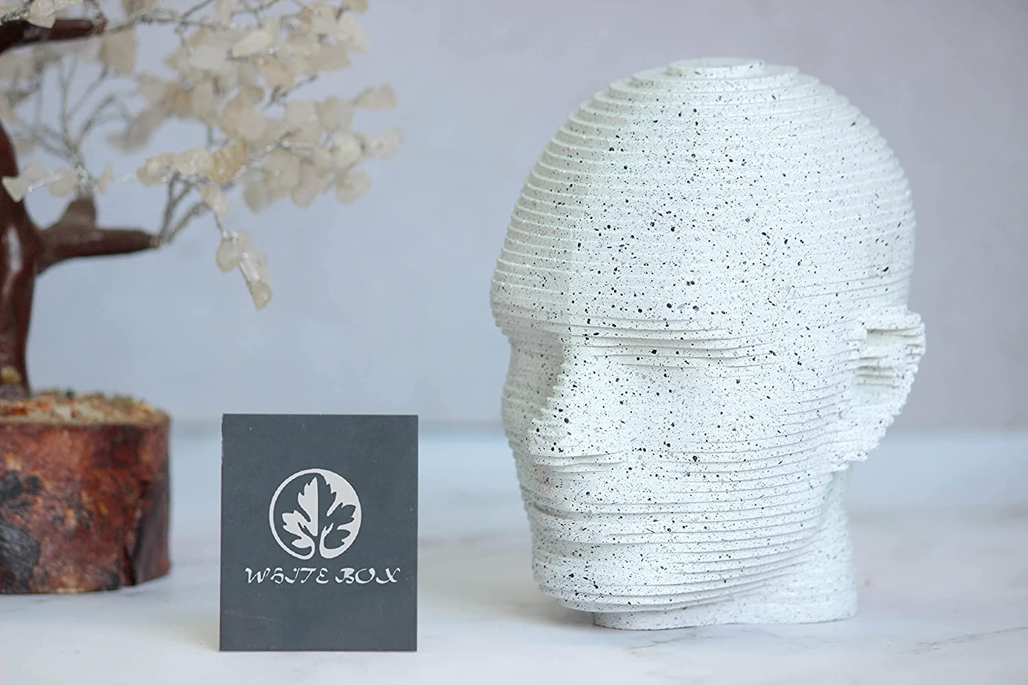 Buy BitKnots Resin Human Face Showpiece Abstract Head Figurine Creative ...