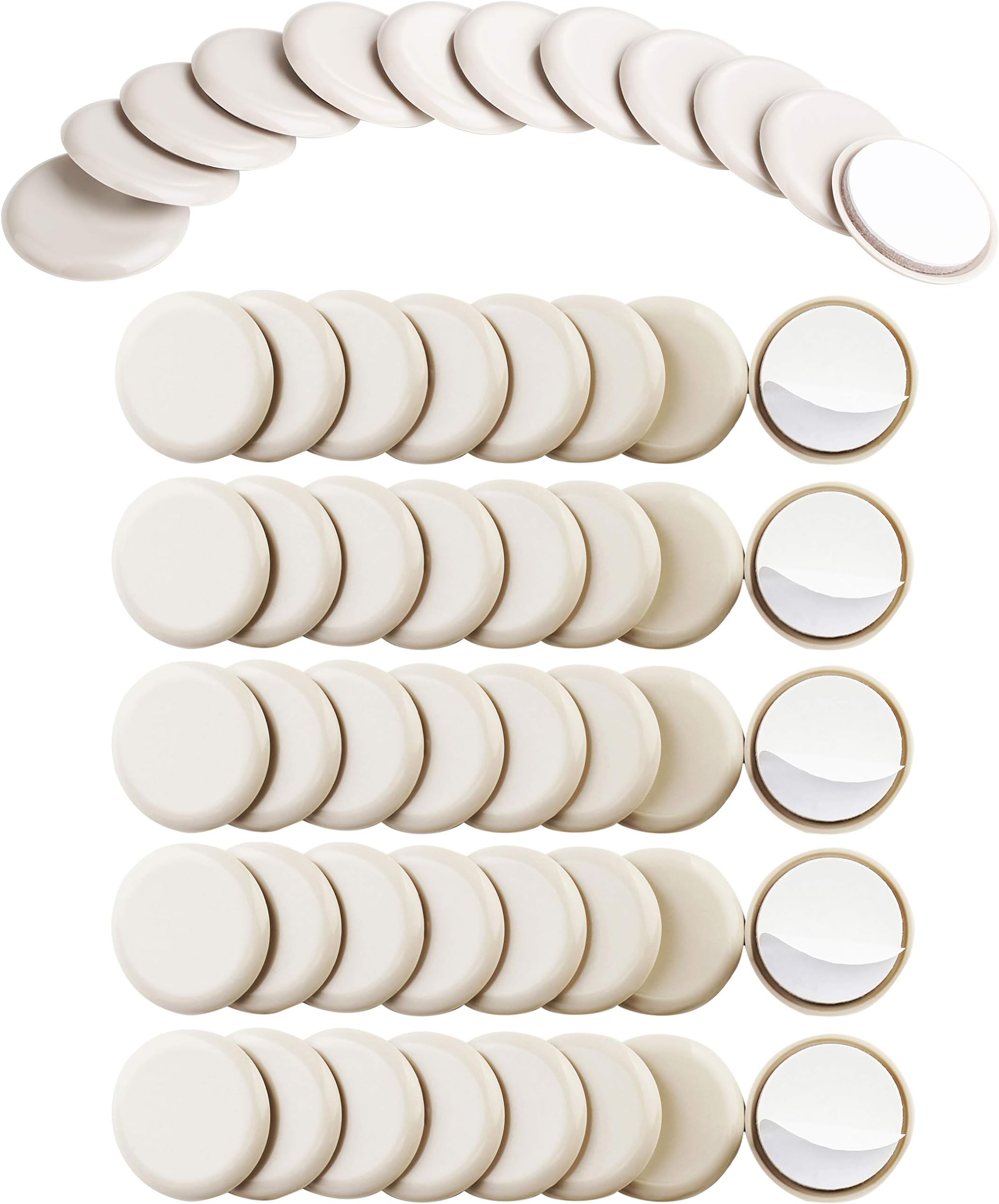 Amazon.com: uxcell Furniture Sliders, 8Pcs 2" - Plastic Self-Adhesive ...