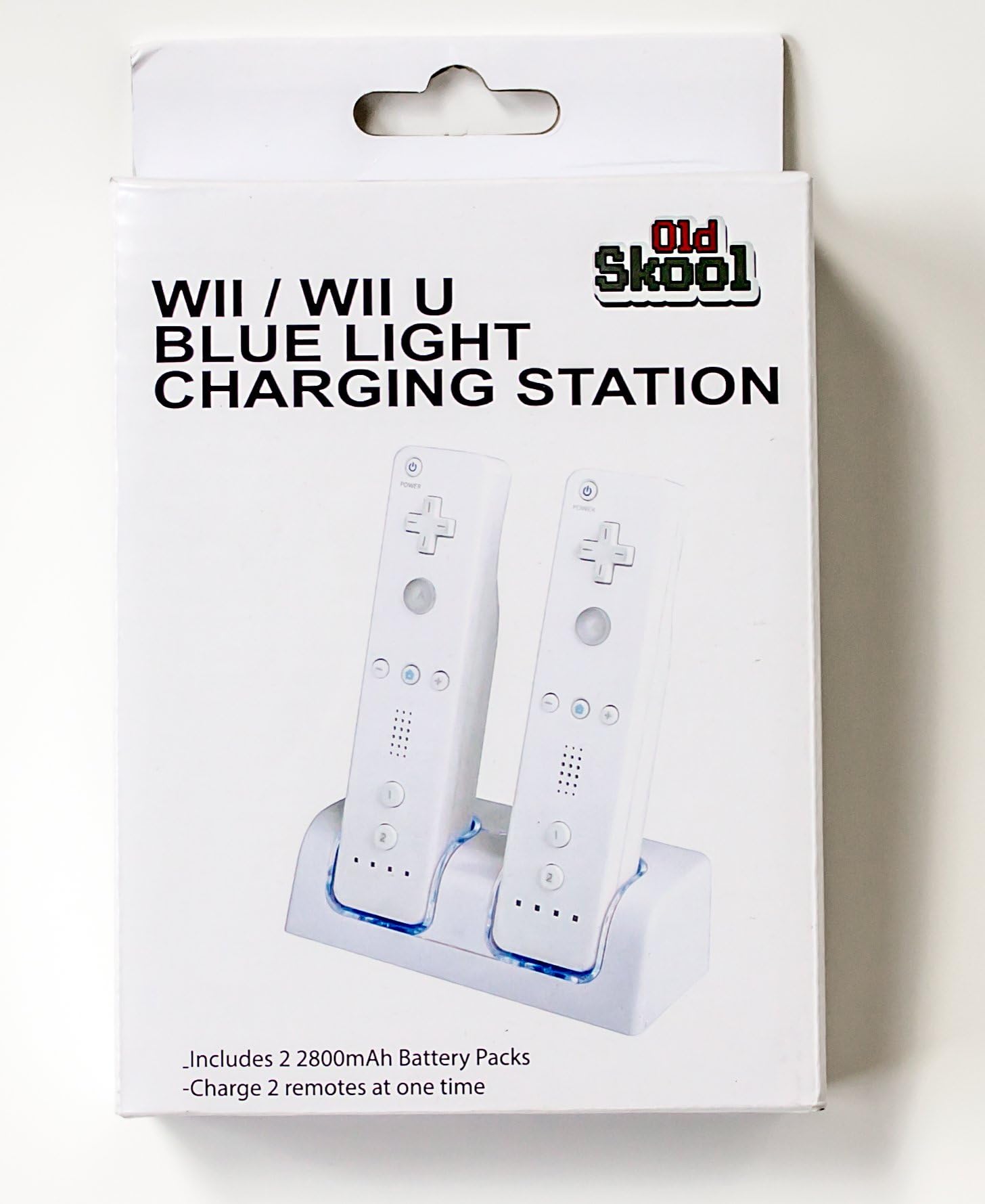 Amazon.com: Old Skool Wii Dual Charging Station w/ 2 Rechargeable ...