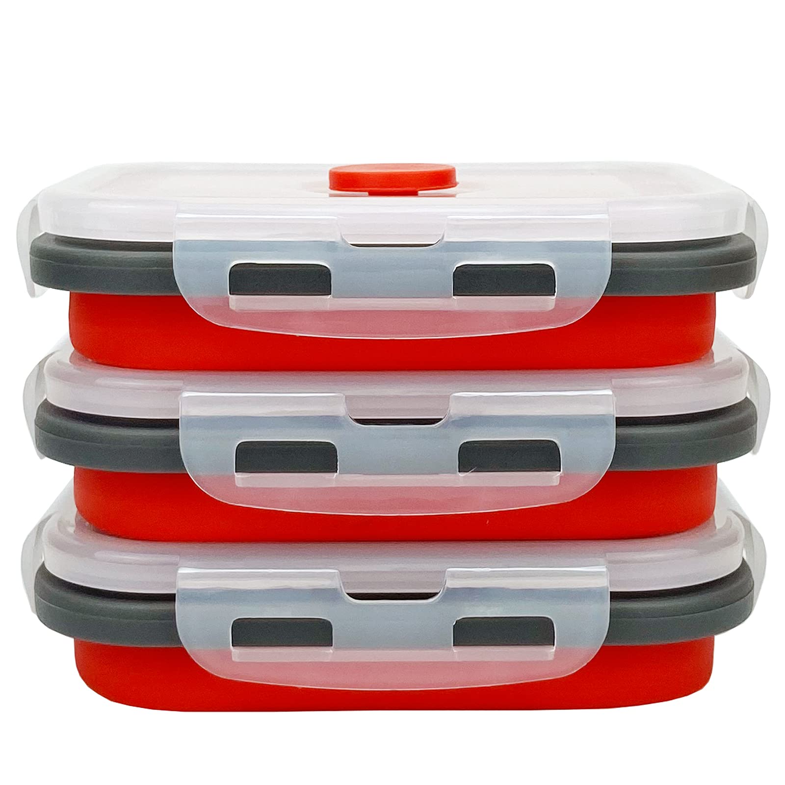 Amazon.com: CCyanzi 3piece Collapsible Food Storage Containers with ...