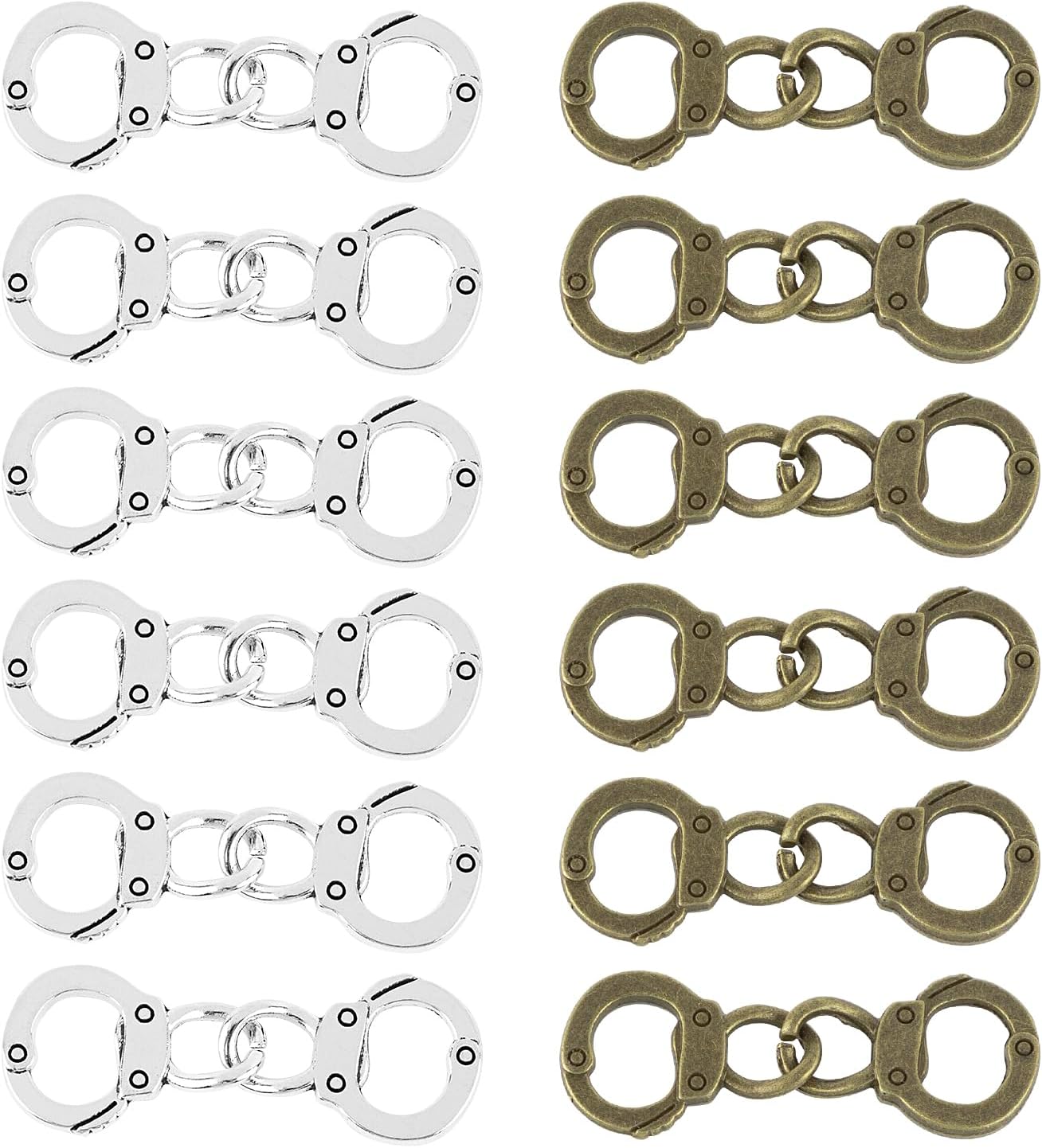 Amazon.com: Kinteshun Alloy Handcuffs Freedom Charm Pendant Connector ...
