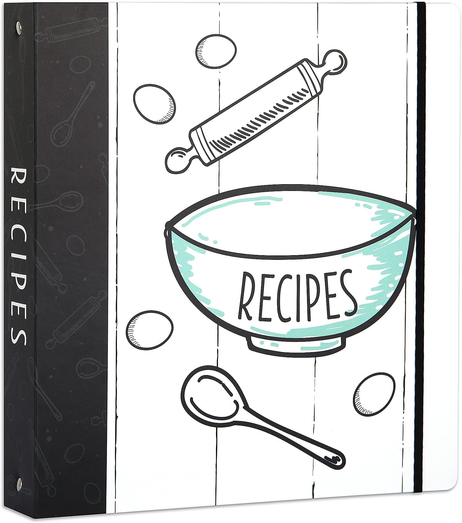 Amazon.com: Recipe Binder 8.5x11 3 Ring, Recipe Book to Write in Your ...