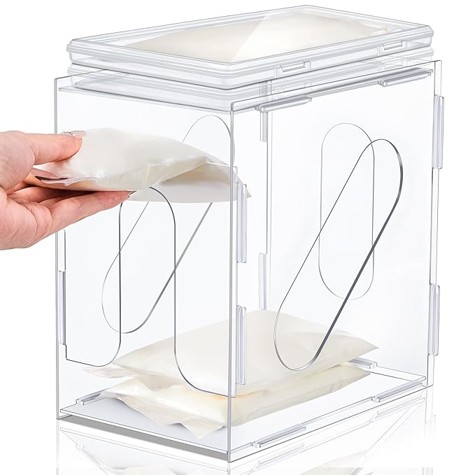 Amazon.com: Sintuff 1 Pcs Acrylic Breast Milk Storage Tower Clear ...