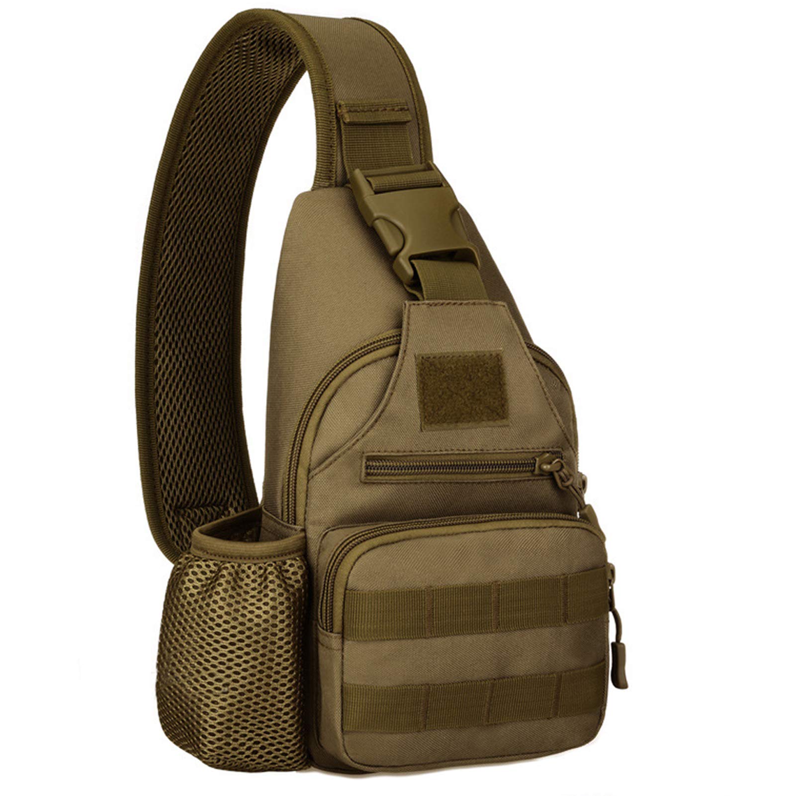 Tactical Military Chest Sling Bag Water Resistant MOLLE Shoulder ...