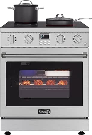 Amazon.com: KoolMore KM-EPR-30AP-SS 30 in. Professional Electric Range with 14900W of Power ...