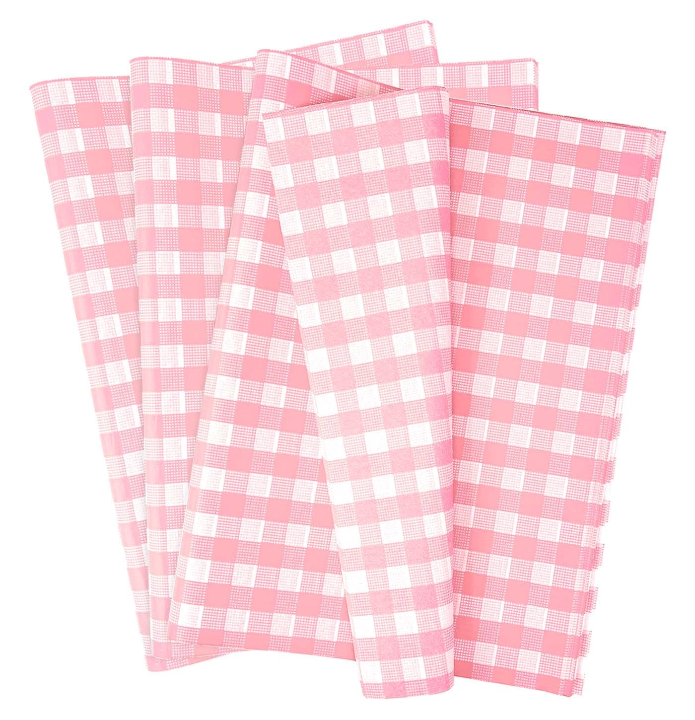 Amazon.com: MUNILAIL 100 Sheets Gingham Tissue Paper 14 x 20 Inches ...