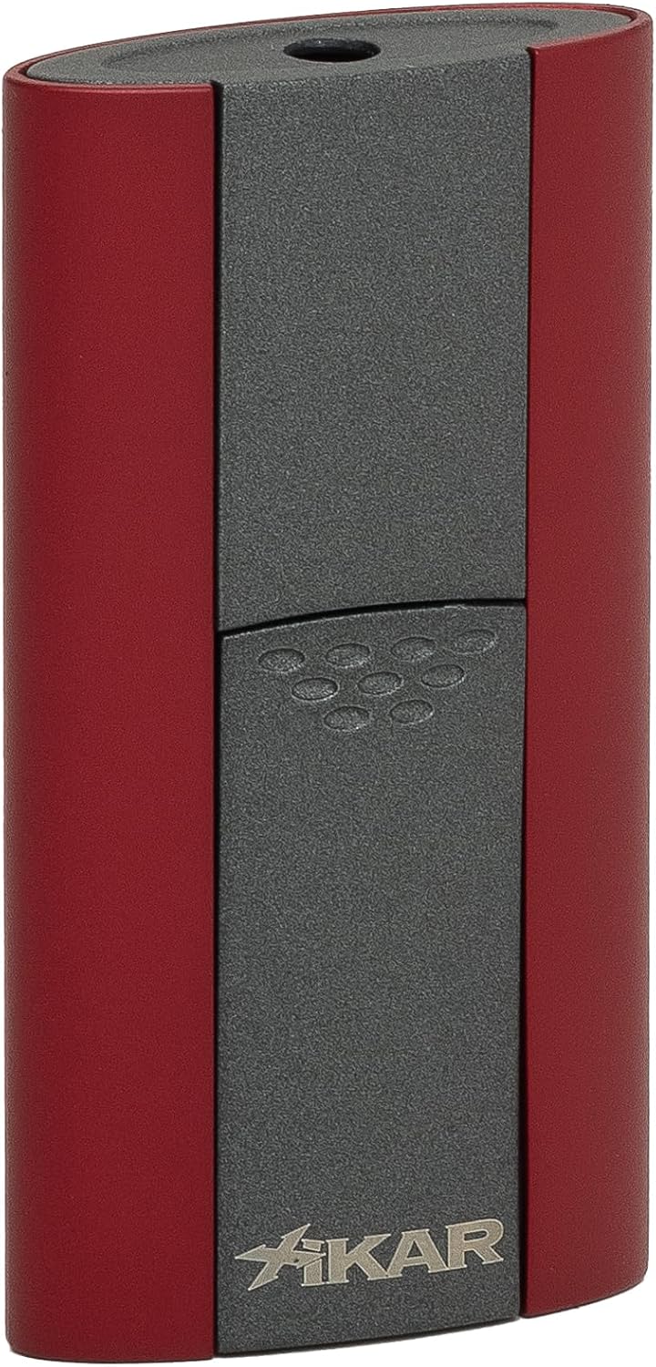 Amazon.com: XIKAR Flash 單噴式火焰打火機 - 防風、纖薄和時尚設計,拉絲表面 - 非常適合雪茄、篝火和戶外使用 - 耐用的車身風格 - 單指推點火 - 紅色 : 健康與家庭