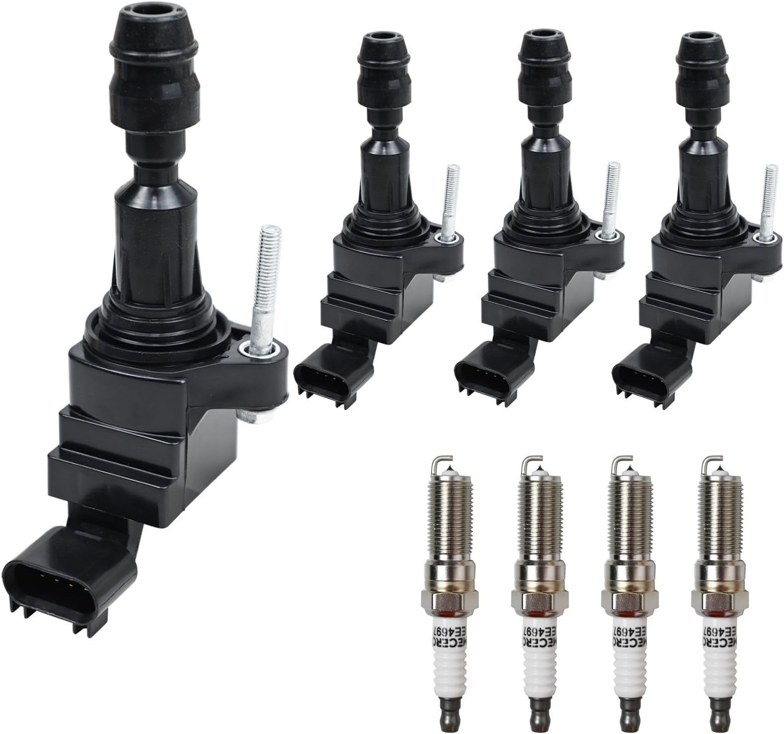 Amazon.com: RANSOTO Ignition Coil Pack UF491 & Iridium Spark plug ...